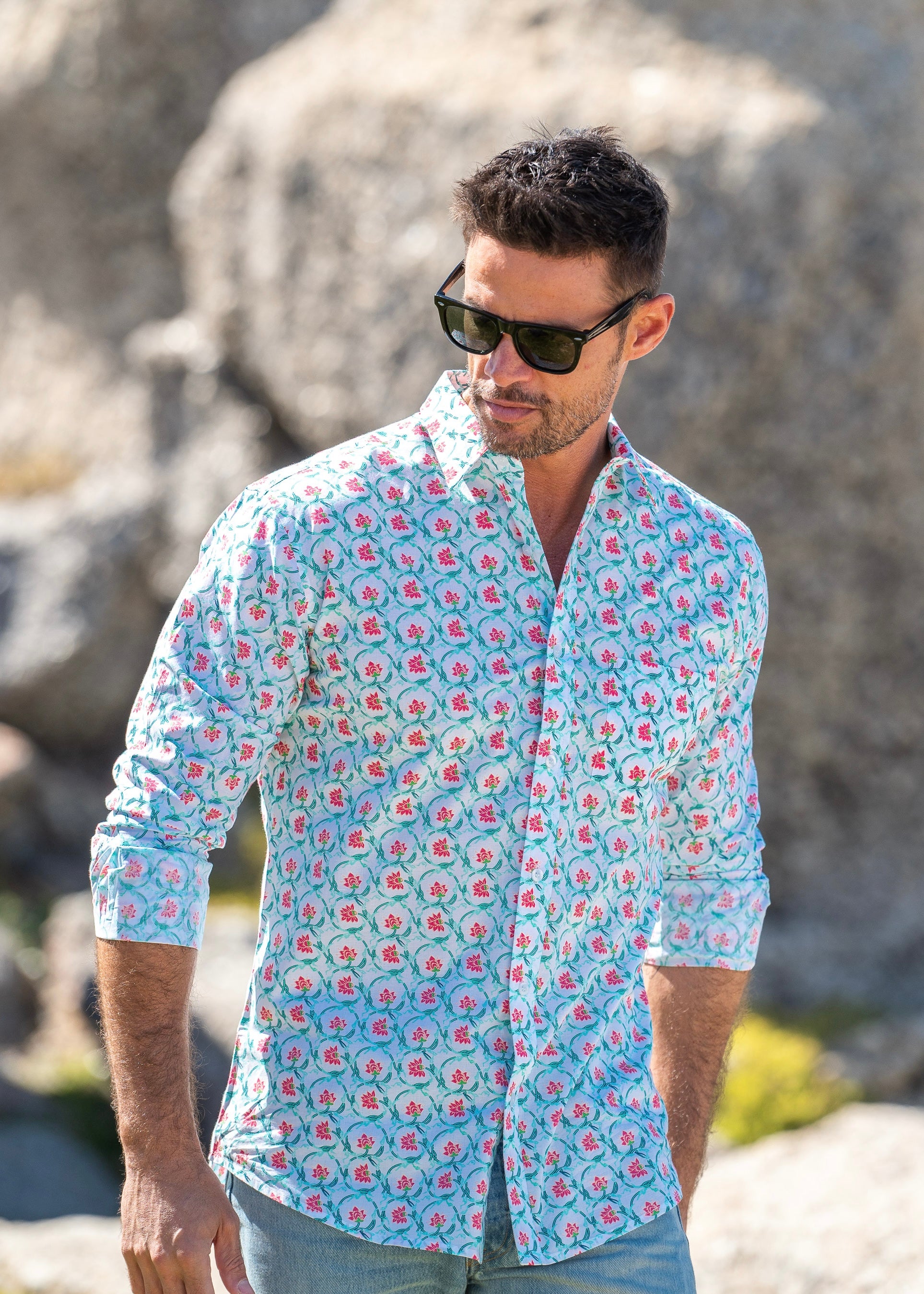 Printed shirts for Men | Stylish colourful shirts | Frangipani